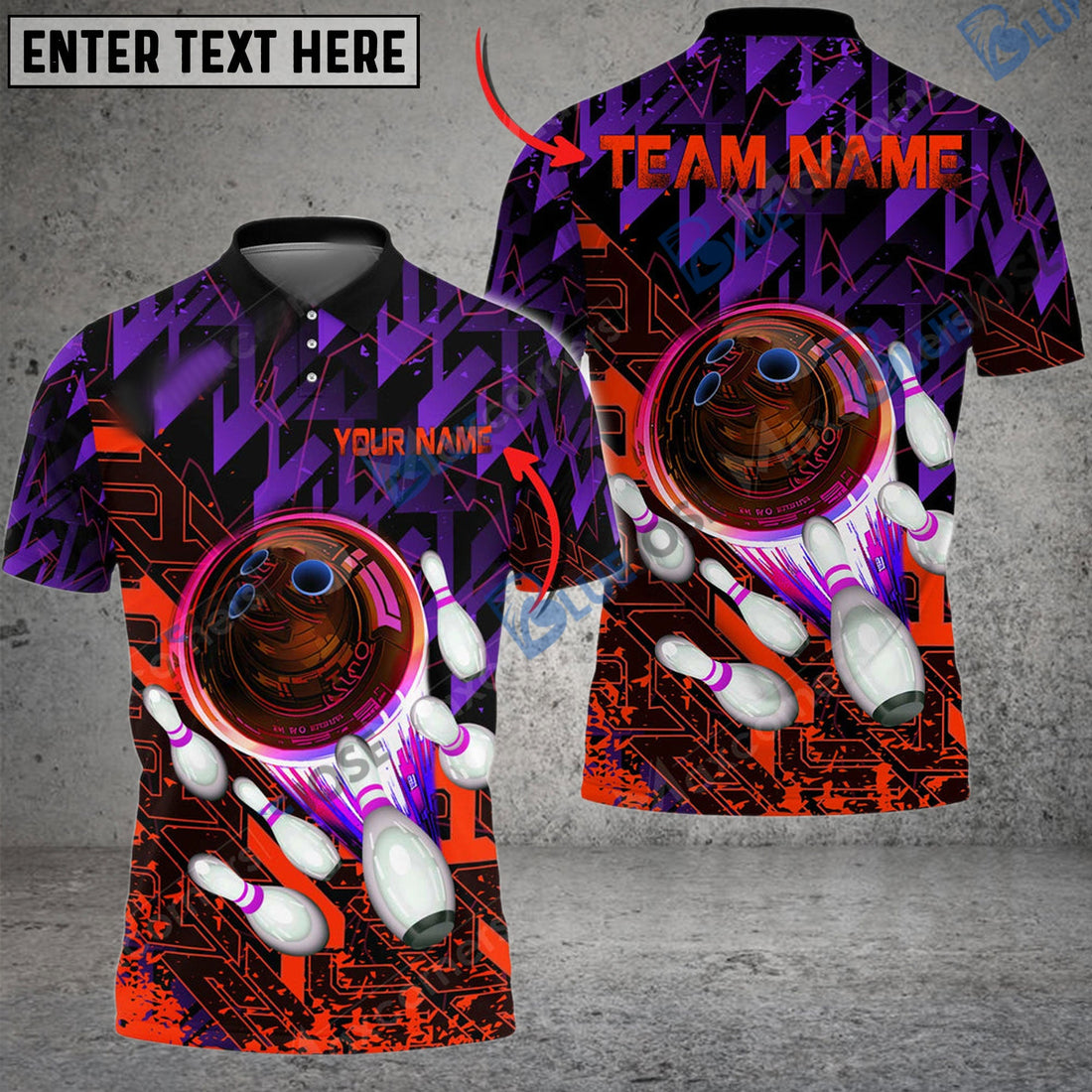 BlueJose Bowling And Pins Supersonic Speed Customized Name 3D Shirt (4 ...