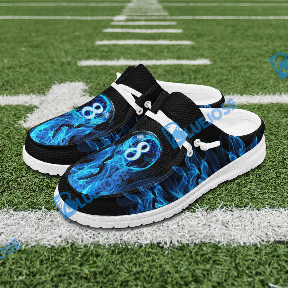 BlueJose Billiards Ball 8 Heavenly Flame Ver 2 Mesh Dude Shoes (4 Colo ...