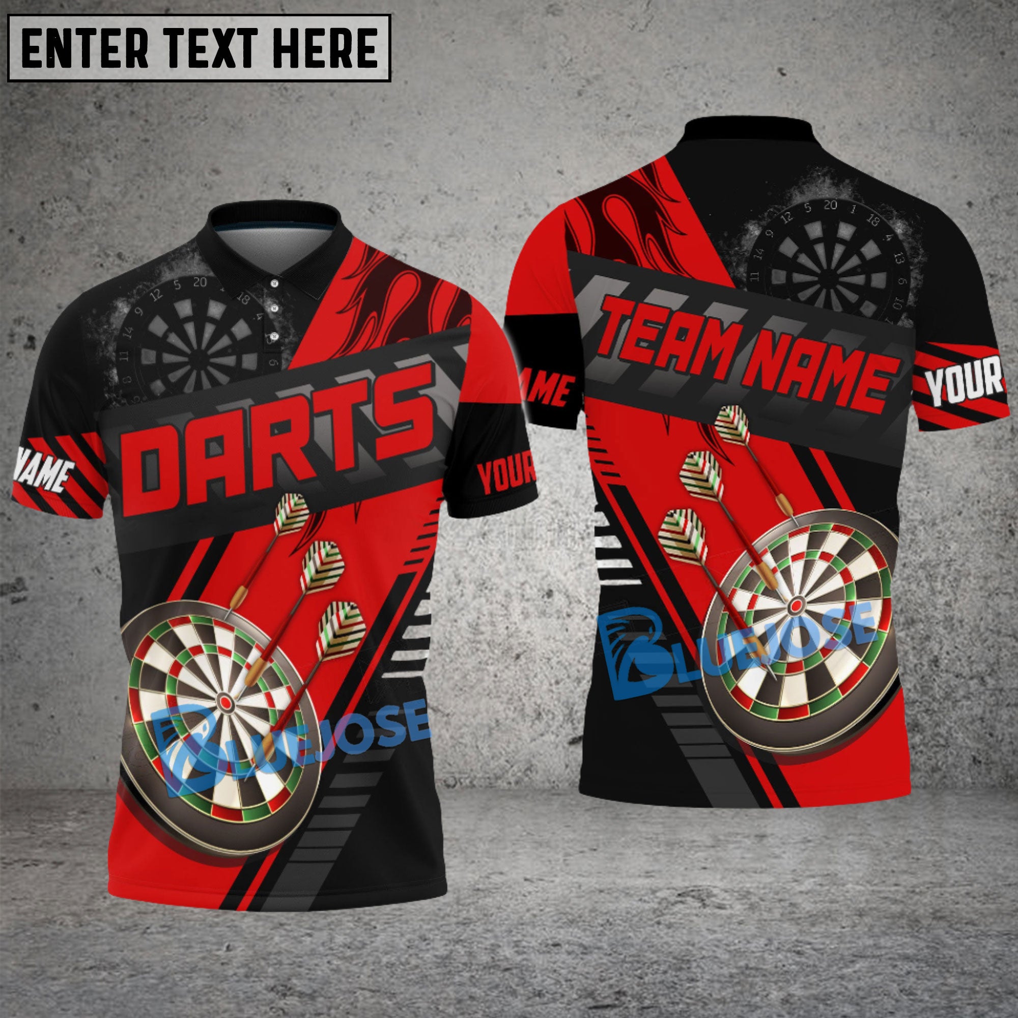 BlueJose Darts Sport Tag Personalized Name, Team Name Shirt (4 Colors ...