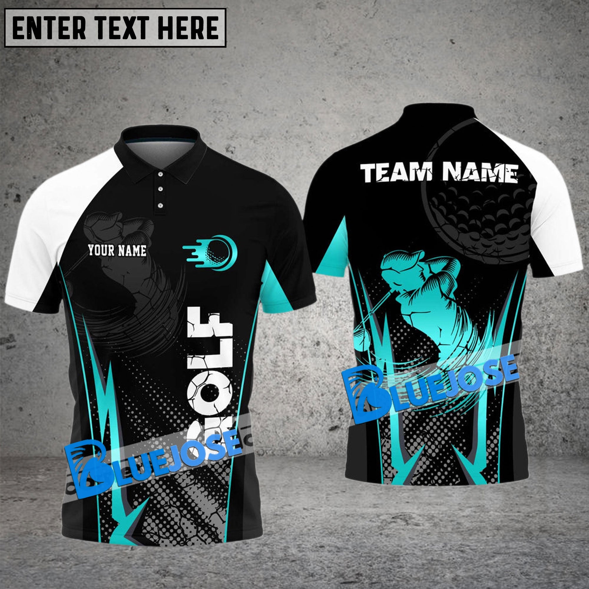 BlueJose Golf Crack Golfer Customized Name, Team Name 3D Shirts (4 Col ...