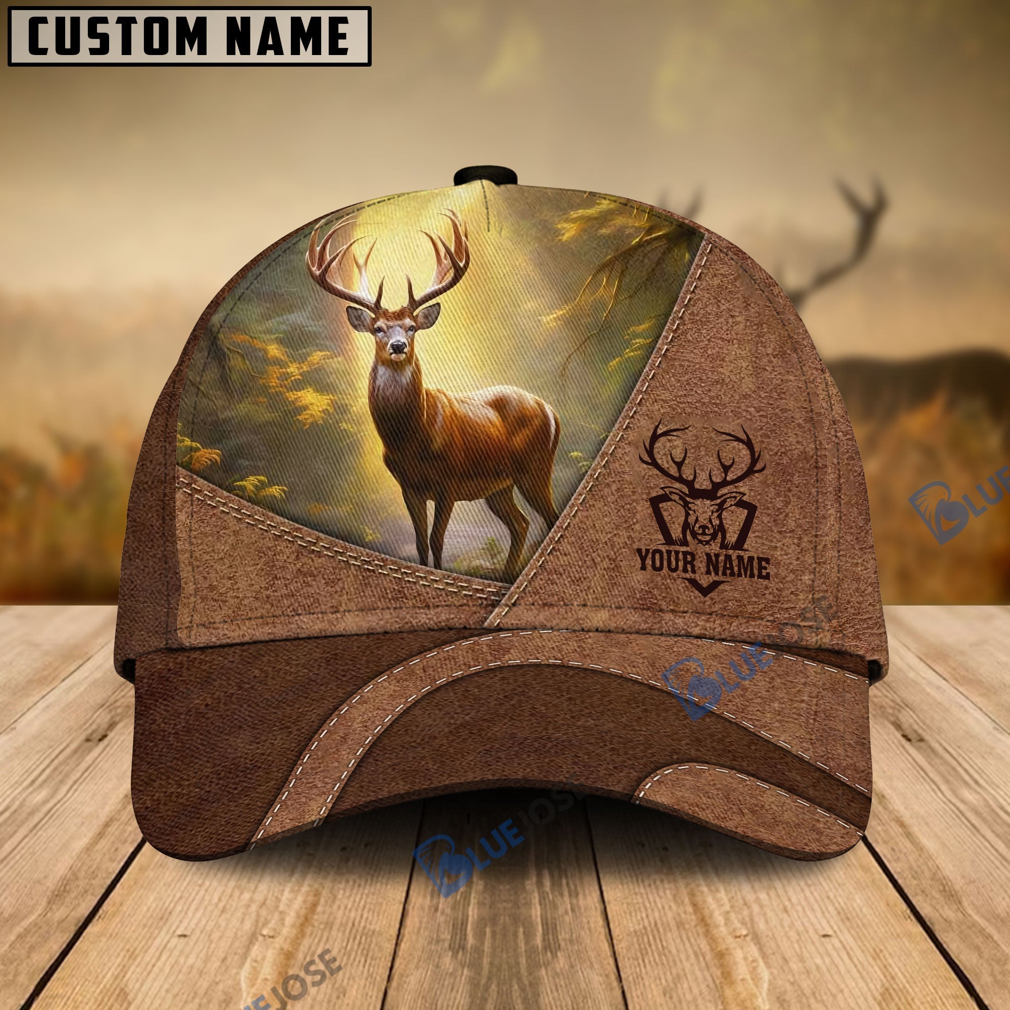 BlueJose Deer-themed Personalized Cap – Blue Jose