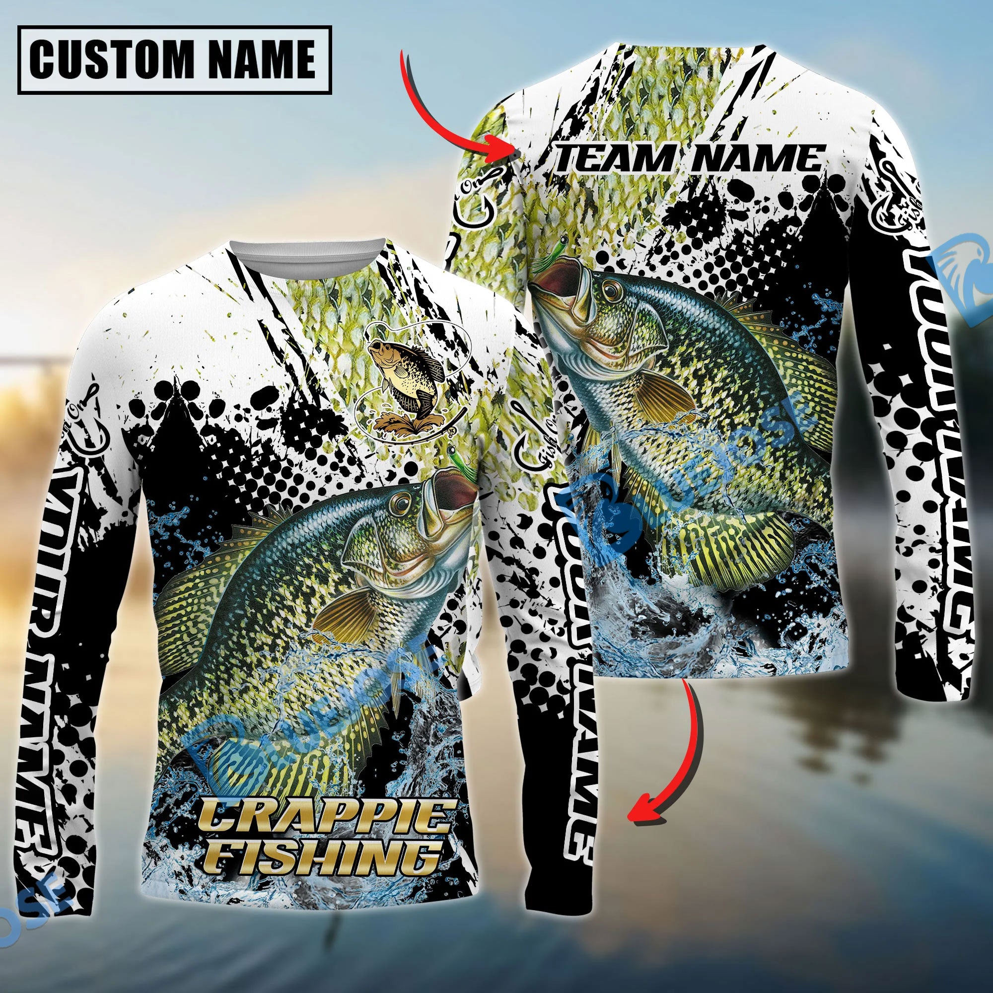 Bluejose Crappie Fishing Power Splash Skin Design Custom Name & Team N ...
