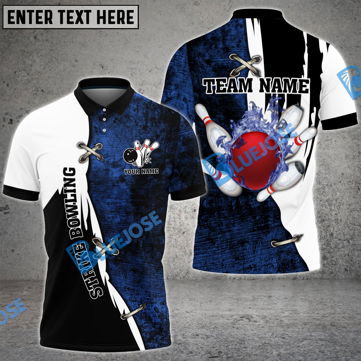 BlueJose Bowling And Pins Resurrection Fire Customized Name 3D Shirt ( – Blue Jose