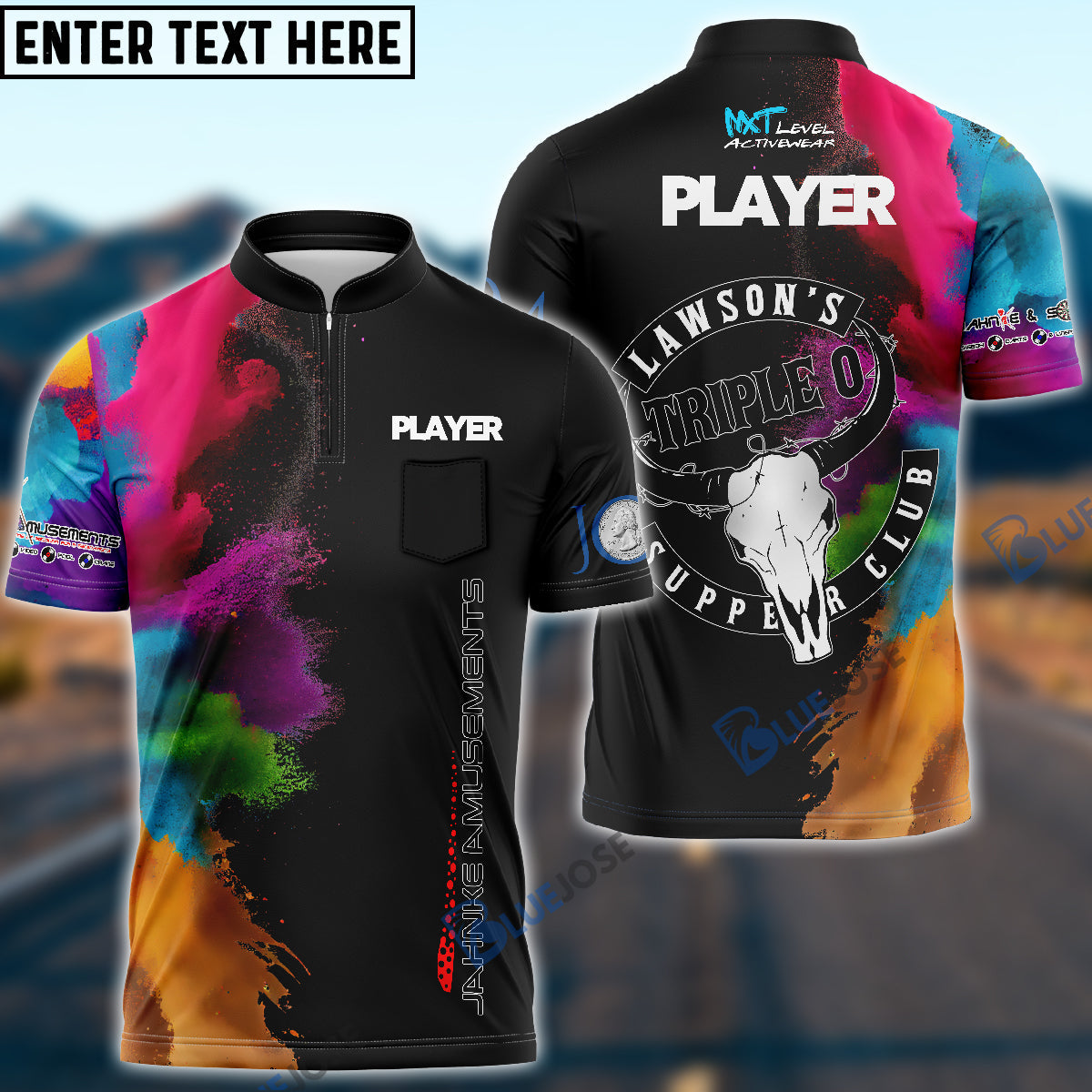 BlueJose Paint Splotches Personalized Name, Team Name 3D Shirt For Sco ...